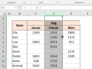 Flytte hele rader og kolonner i Excel - Office-Tips.no